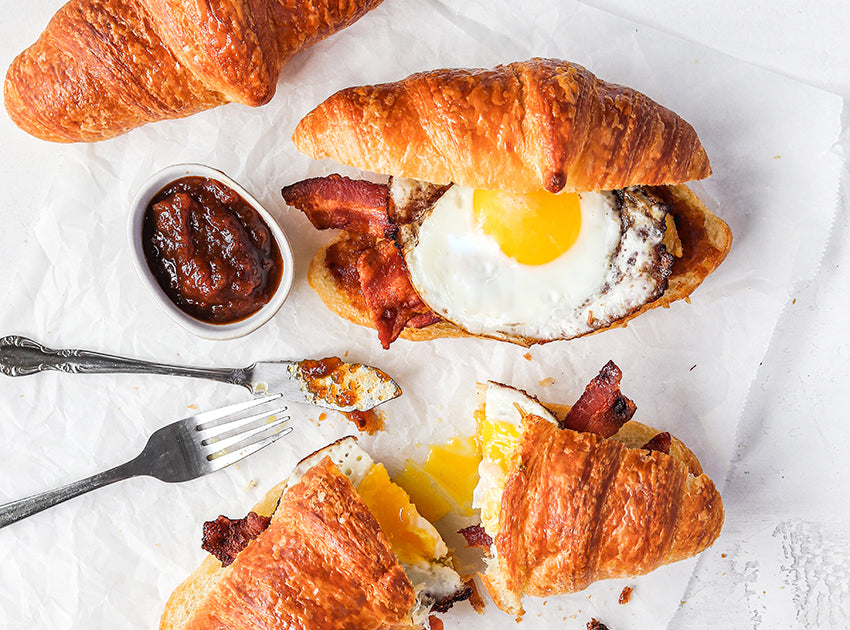 Fried Egg Croissant Sandwich – COBS Bread